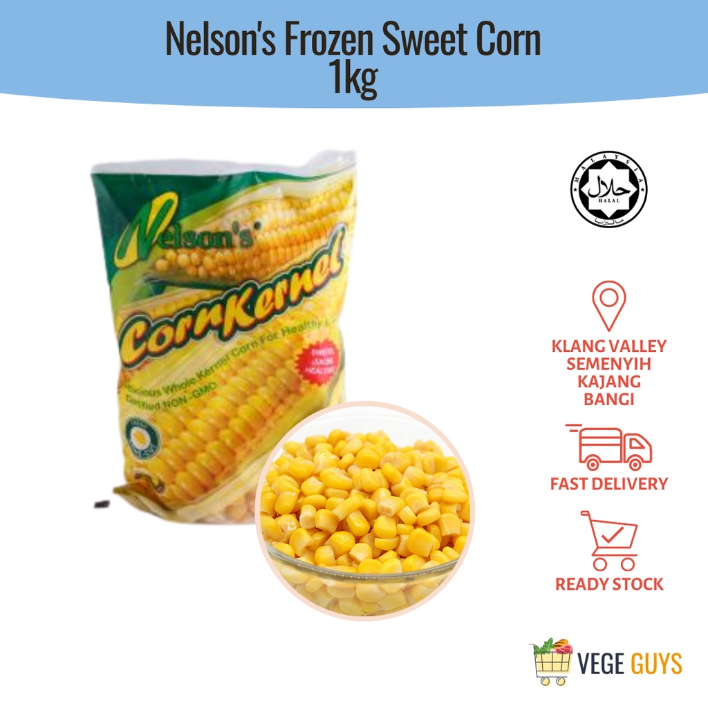Nelson's Frozen Sweet Corn 甜玉米粒 (1kg) | Shopee Malaysia