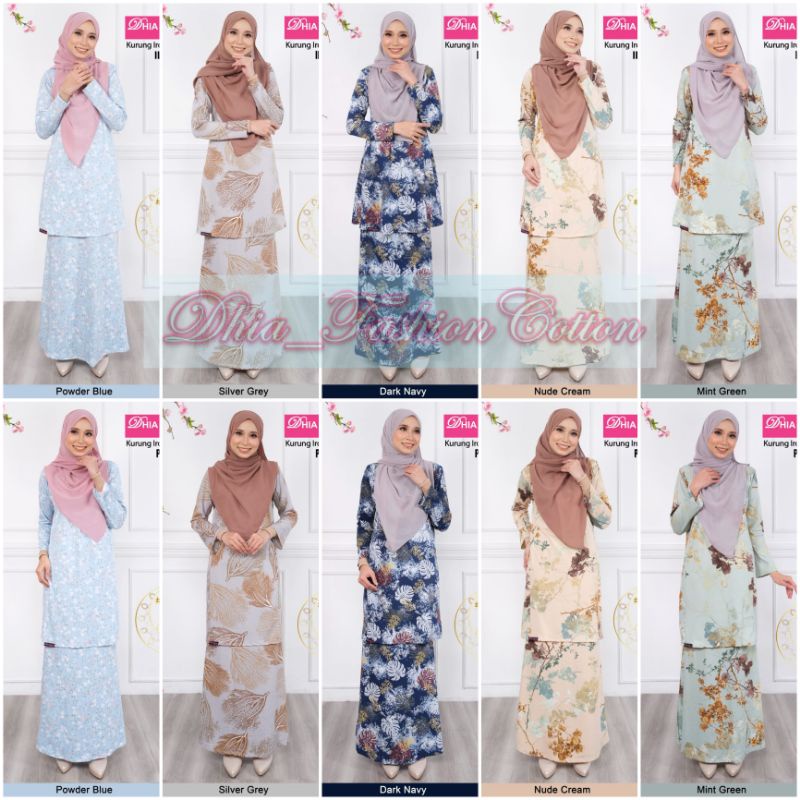 RAYA SALE!! Dhia Ironless Fatimah | Khadijah Kurung tanpa gosok BF Friendly | Plus Size Dark ...