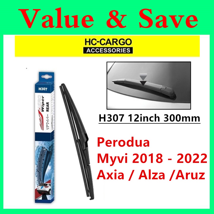 Perodua Axia Aruz Alza Myvi 2018 Onward Car Windscreen Rear Belakang ...