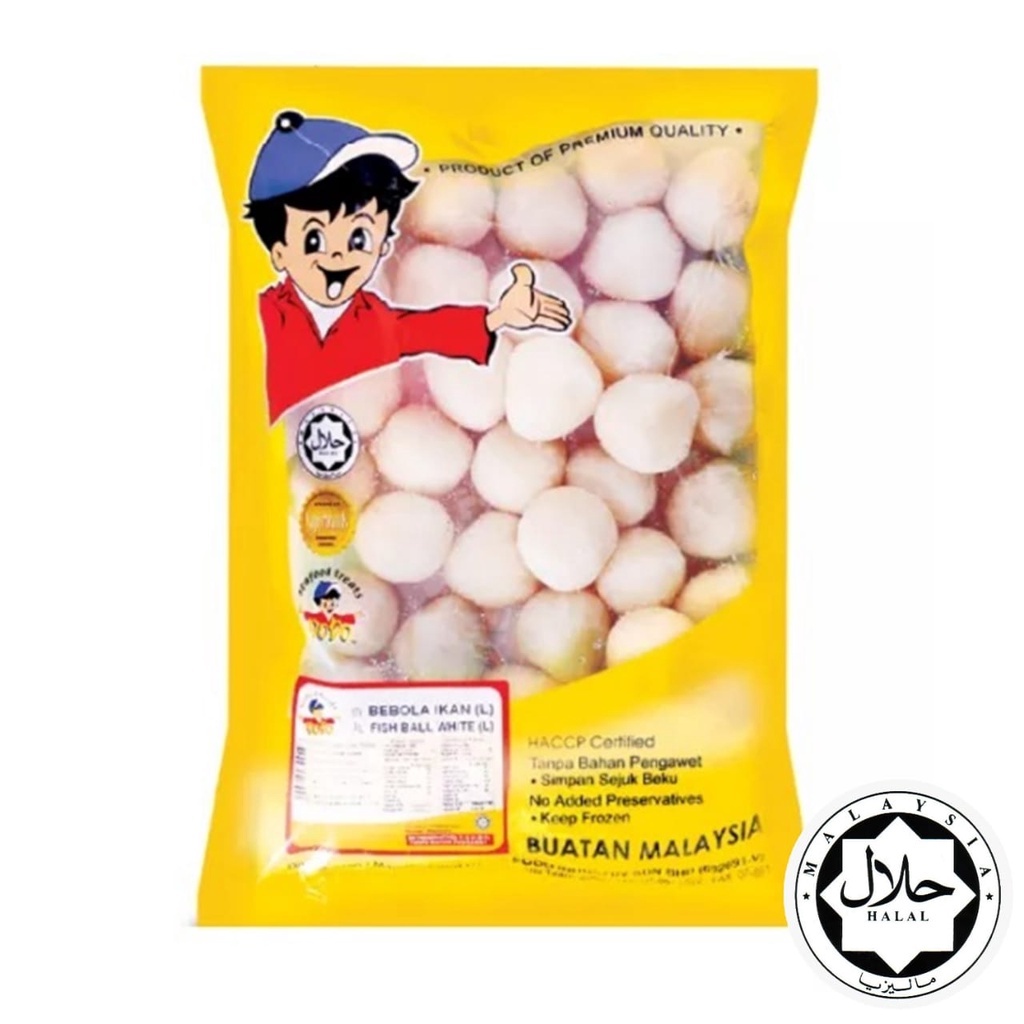 【HALAL】DODO FROZEN WHITE FISH BALL | 冷冻大白丸 | 32PCS+- | 800G | Shopee ...