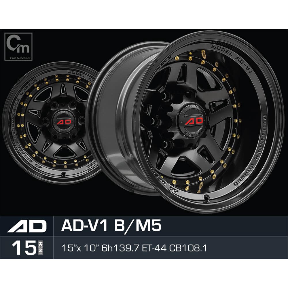 4X4 AD 15 inch 10JJ 6X139.7 ET-44 ORI CAR SPORT RIMS WHEELS ADV1 ...