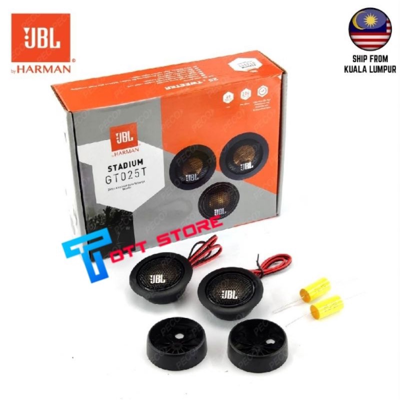 JBL GT025T Car Tweeter 25mm Aluminum Cone Full Range Tweeter Pioneer ...