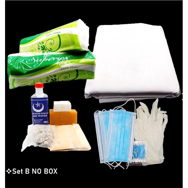 Set Kelengkapan Jenazah Lelaki dan Wanita Kit Lengkap Pengurusan Mayat ...