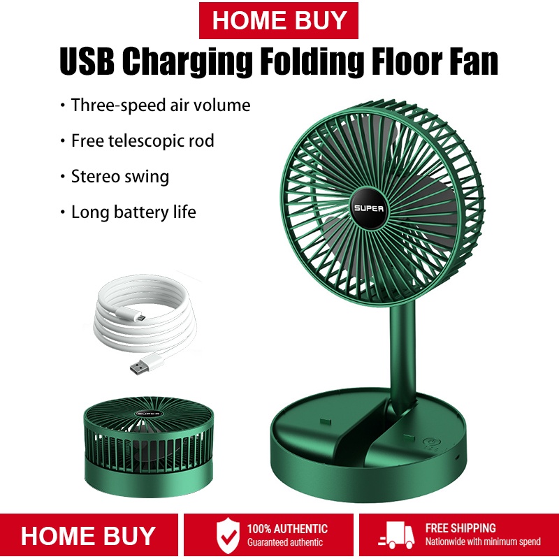 Foldable Table Fan Mini Electric Fan 3 Gears Wind Speed Adjustable ...