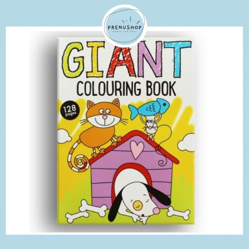 Giant Coloring Book (128 Pages) | Shopee Malaysia
