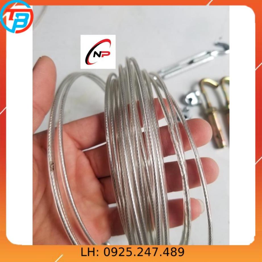 Combo of 10 meters of 3mm plastic-coated cable with 1 tensioner, 2 ...