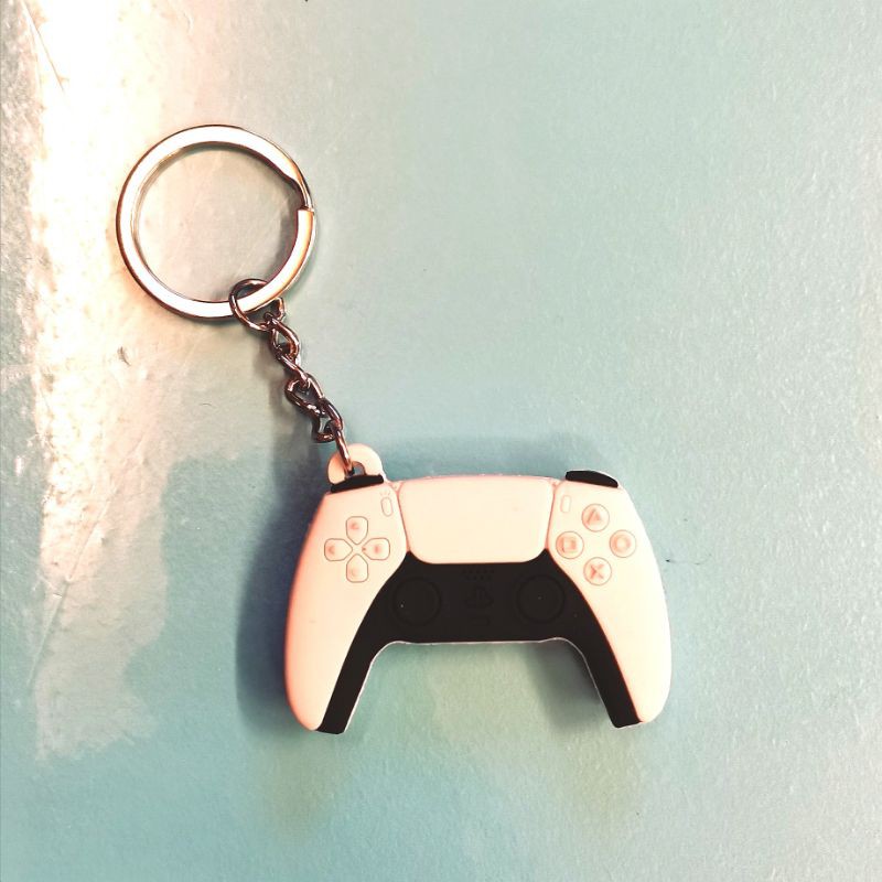 PS4 PS5 PVC soft rubber mini game handle Dualshock Controller keychain ...