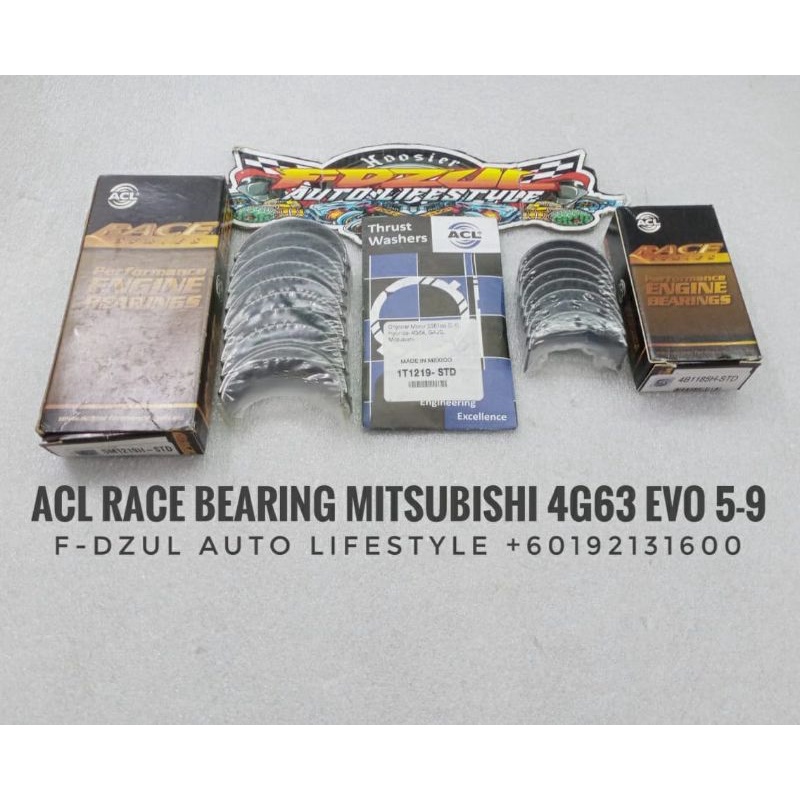 ACL Race Bearing Mitsubishi 4G63 EVO 5-9 STD Size | Shopee Malaysia