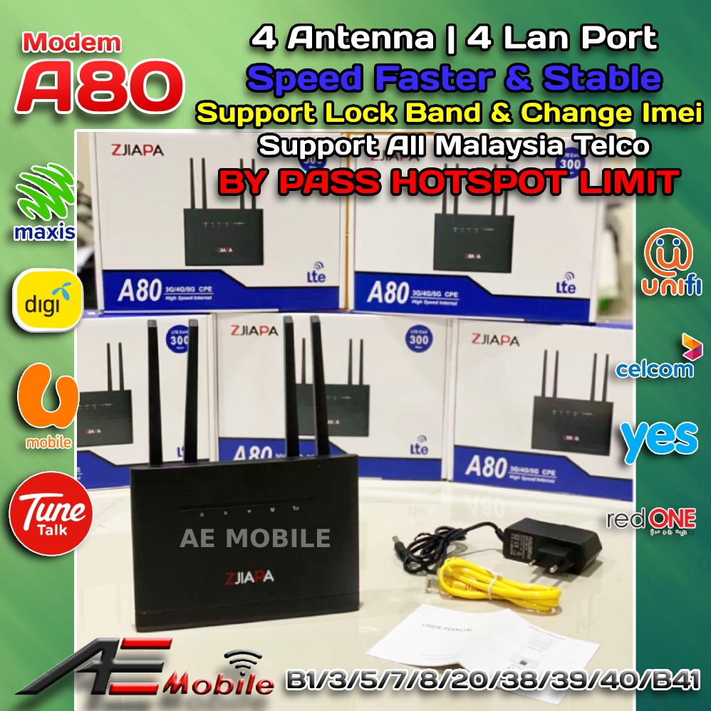 By Pass Hotspot Limit Modem RS980 Plus / A80 / A30 / Q7 / Unlimited ...