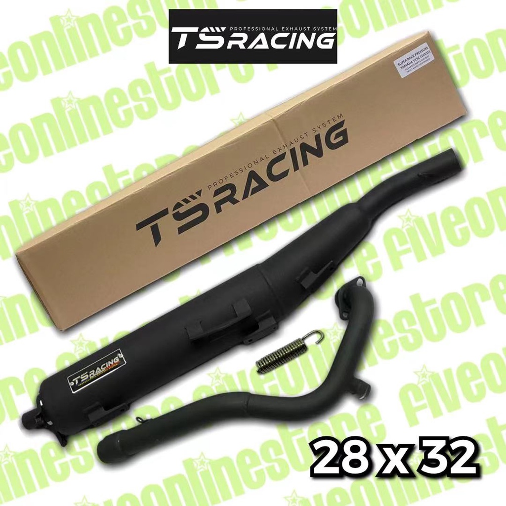 TS RACING Super Back Pressure 28mm 32mm 35mm Exhaust Pipe Y15ZR Cutting ...