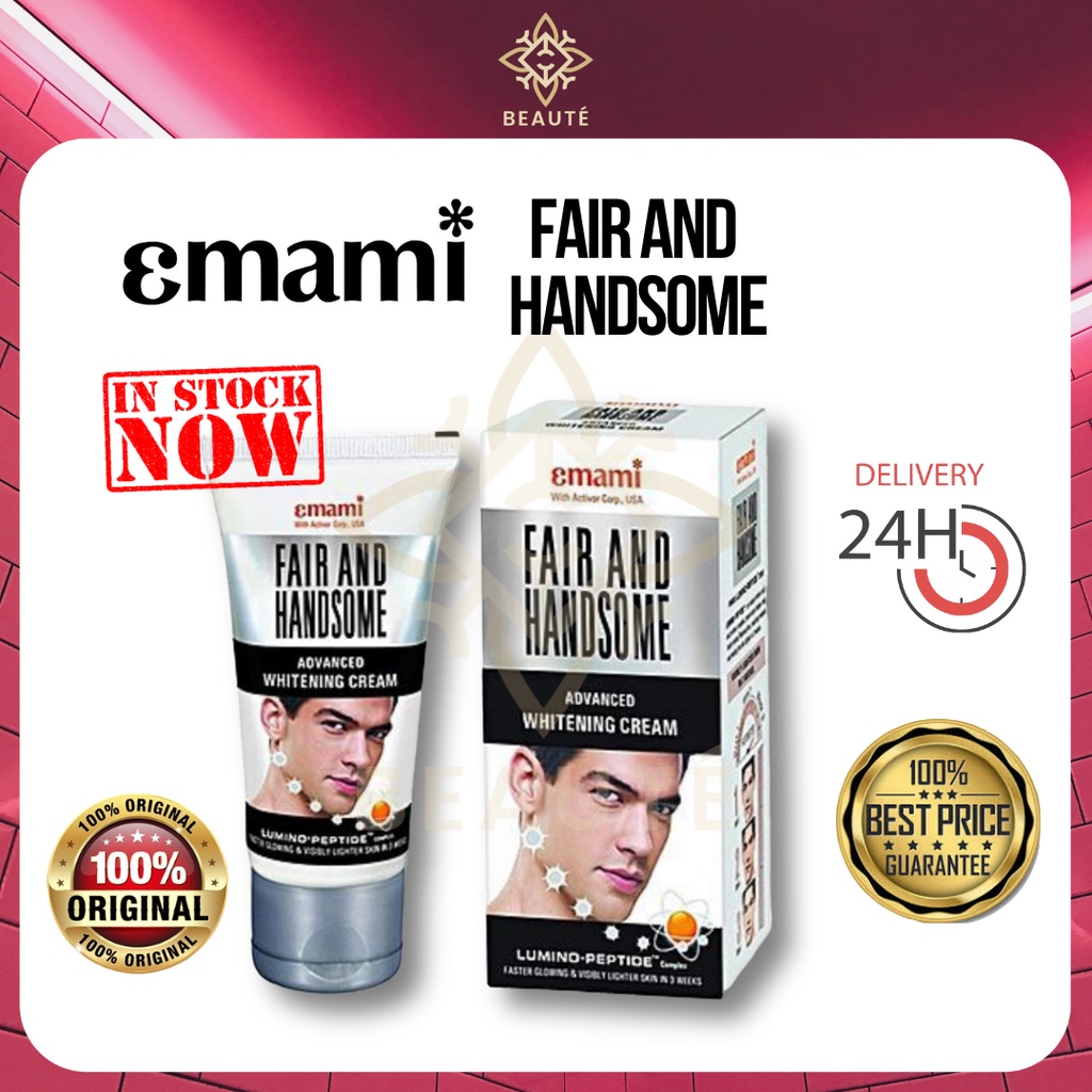 Emami Fair and Handsome Advanced Whitening Cream 25g | Shopee Malaysia