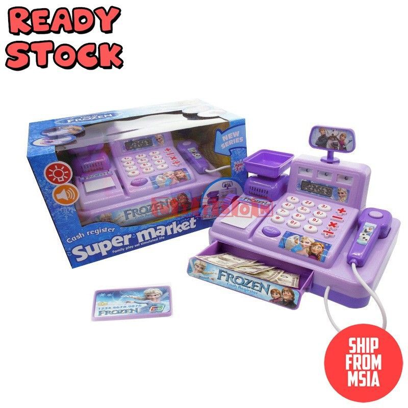 Cash Register Set Pretend Toys Supermarket Toys With MusicCash Register ...