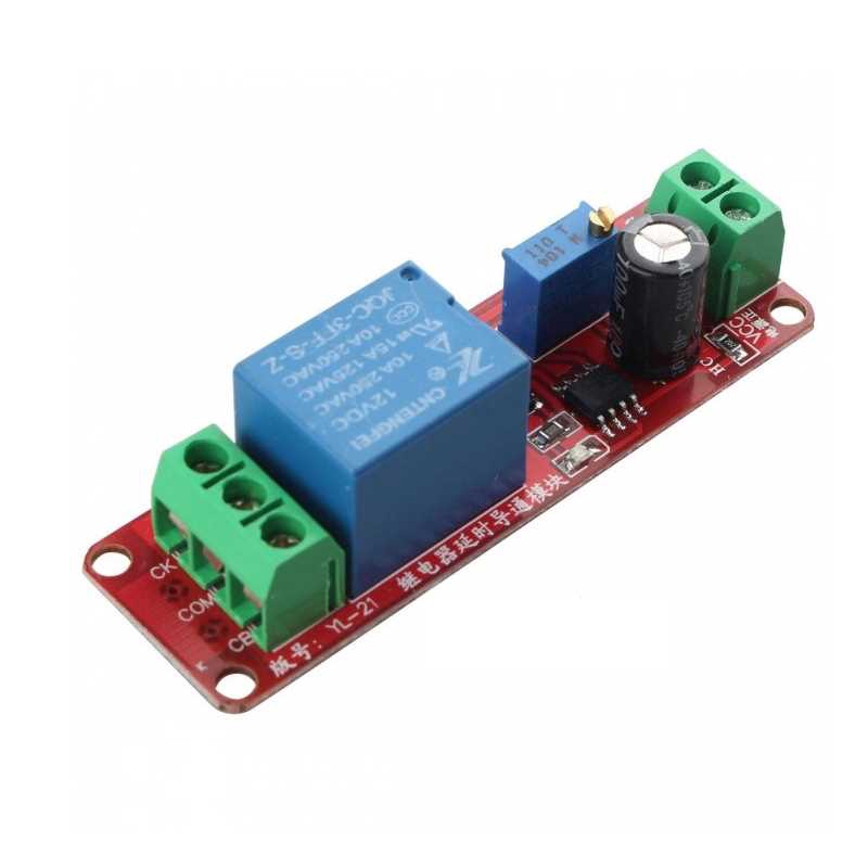 DC 12V Delay Relay Shield NE555 Timer Switch Adjustable Module 0~10S ...