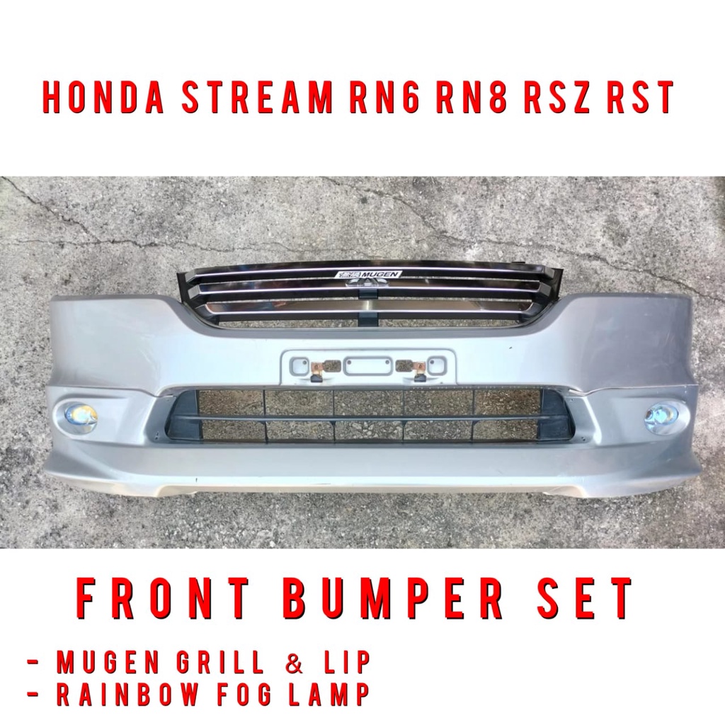 Honda Stream RN6 RN8 Front Bumper ( Mugen ) With Grille & Fog Lamp ...