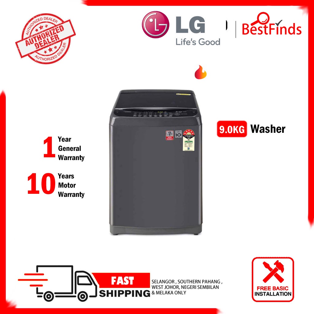 LG 9KG T2109VS2B Too Load Washer with Smart Inverter | Shopee Malaysia
