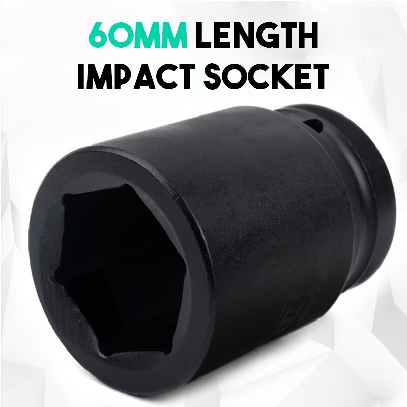 3/4 INCH X 60MM BLACK HEX IMPACT SOCKET BOX SOCKET 17MM TO 65MM IMPACT ...