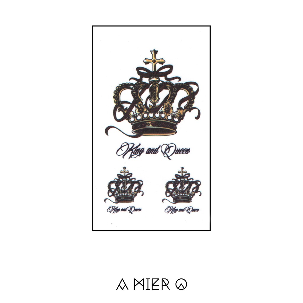 Temporary Tattoo - King and Queen Crown (Mini) | Shopee Malaysia