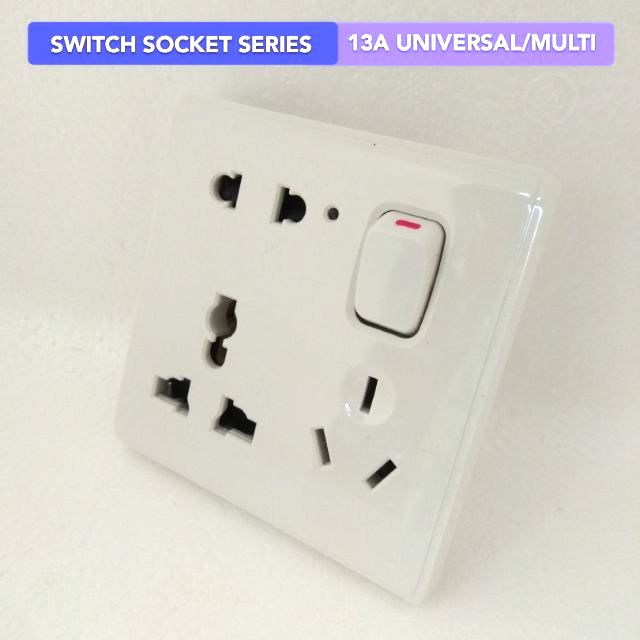 Switch Socket Outlet Series 13A 1Gang Universal | Shopee Malaysia