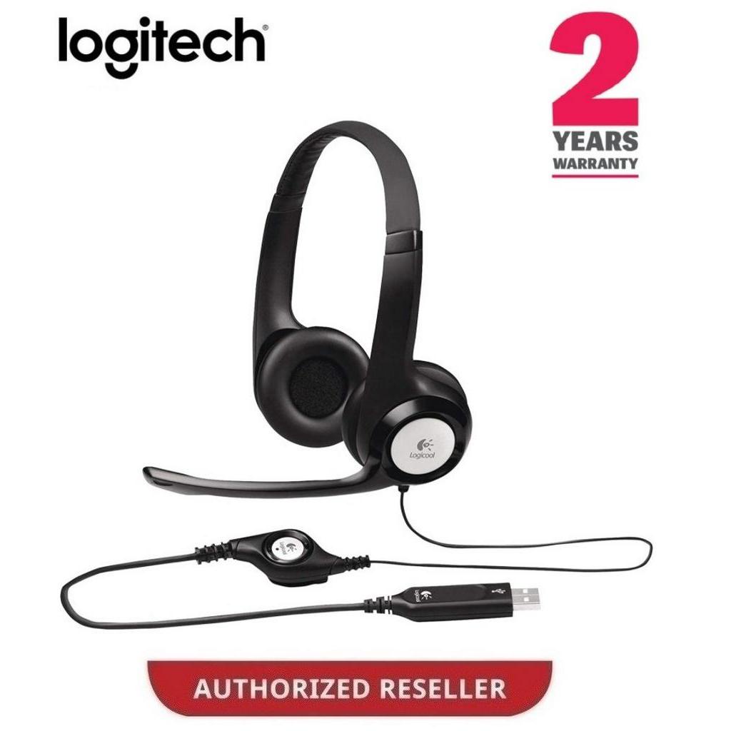 Logitech H390 USB Computer Headset (981-000014) with USB Connection, In-Line Control | Shopee ...