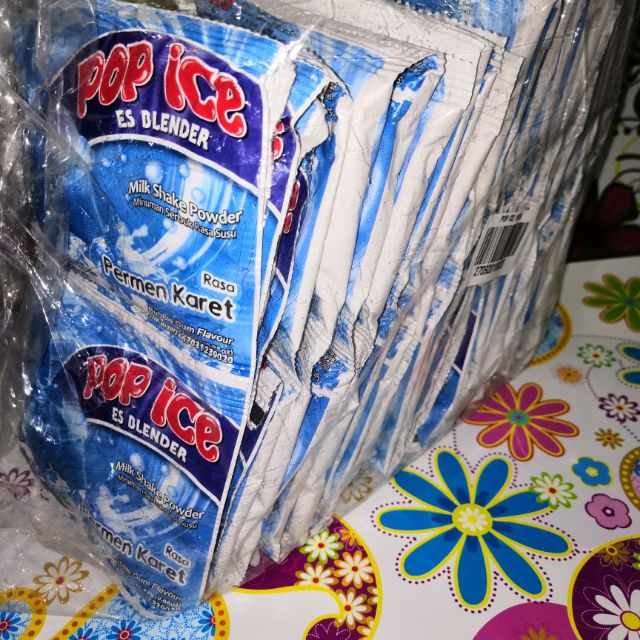 Bundle 1 50packs Pop Ice Es Blender Milk Shake Powder Bubble Gum ...