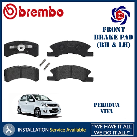 Perodua Viva BREMBO Front Brake Pad (Pair - Left & Right) | Shopee Malaysia