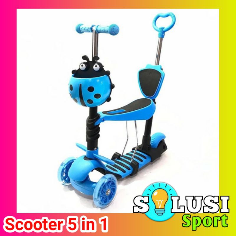 3 Wheel Sitting Children's Scooter 3 in 1 Otoped Scooter | Shopee Malaysia