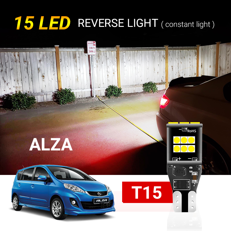 [PERODUA] Alza T15/W16W 15LED Car Reverse Backup Light Flash Non-flash ...