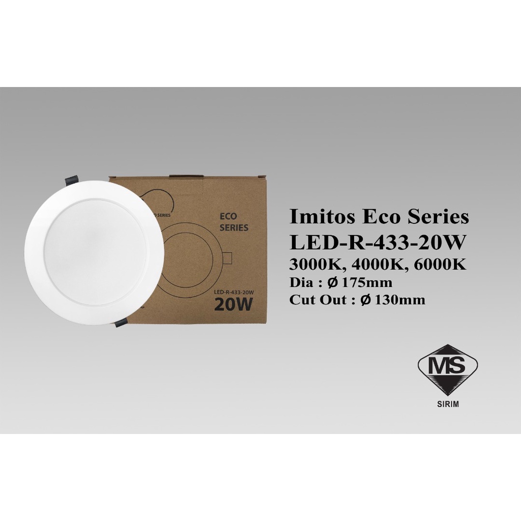 (Sirim Approved) IMITOS model LED Downlight 6" | Shopee Malaysia