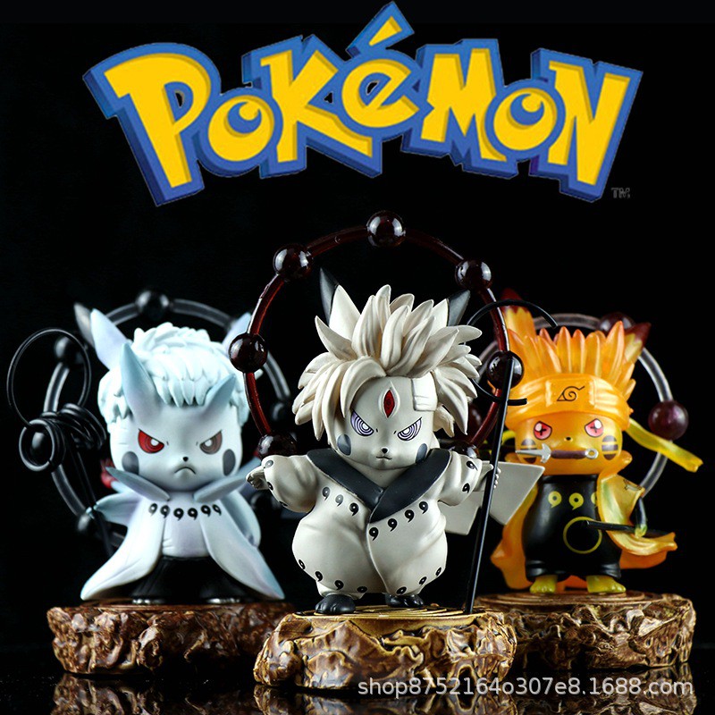 🔥FREESHIPPING🔥Naruto GK Pikachu COS Uzumaki Naruto Uchiha Madara, Obito ...