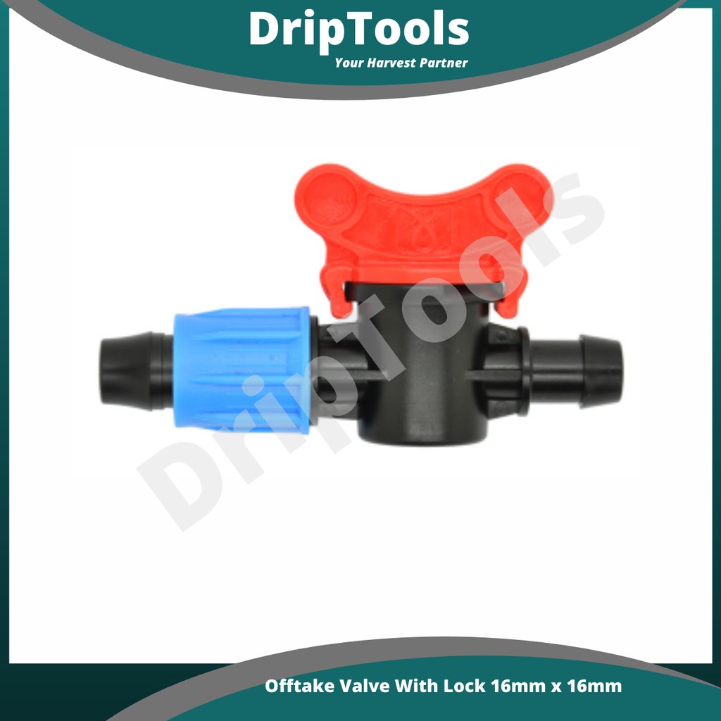 Offtake Valve With Lock 16mm x 16mm For PE LDPE PIPE, Irrigation ...