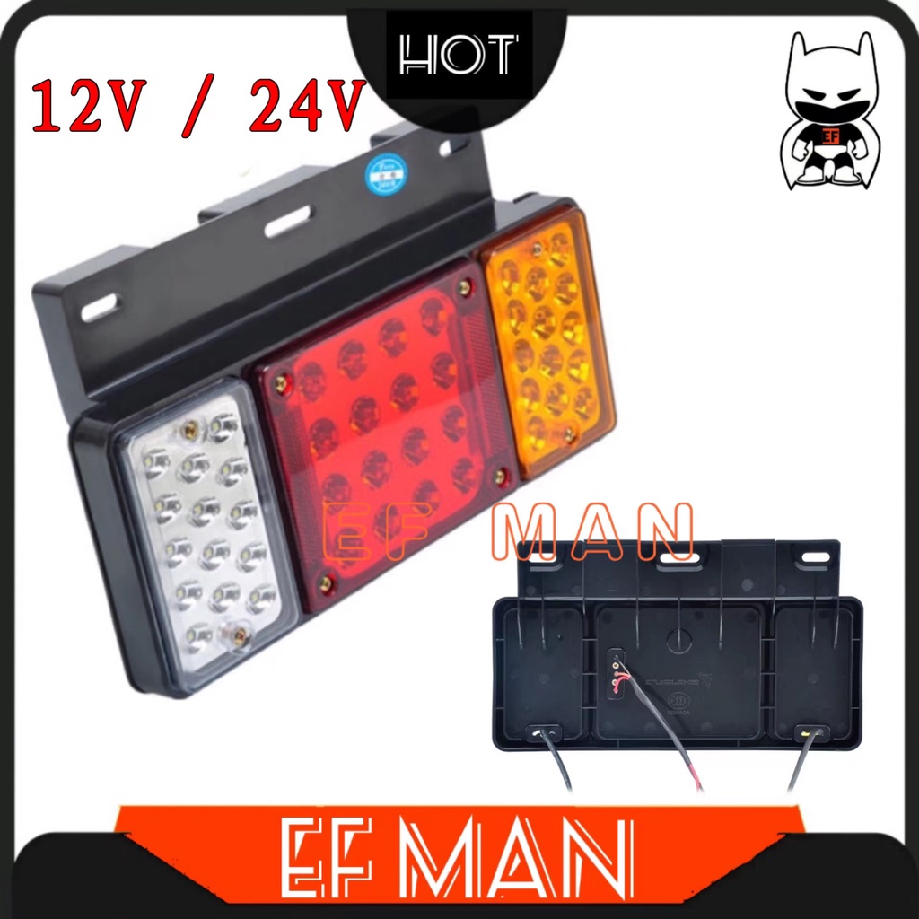 UNIVERSAL LORRY LED TAIL LAMP 12V 24V ISUZU HICOM NPR NHR HINO FUSO ...