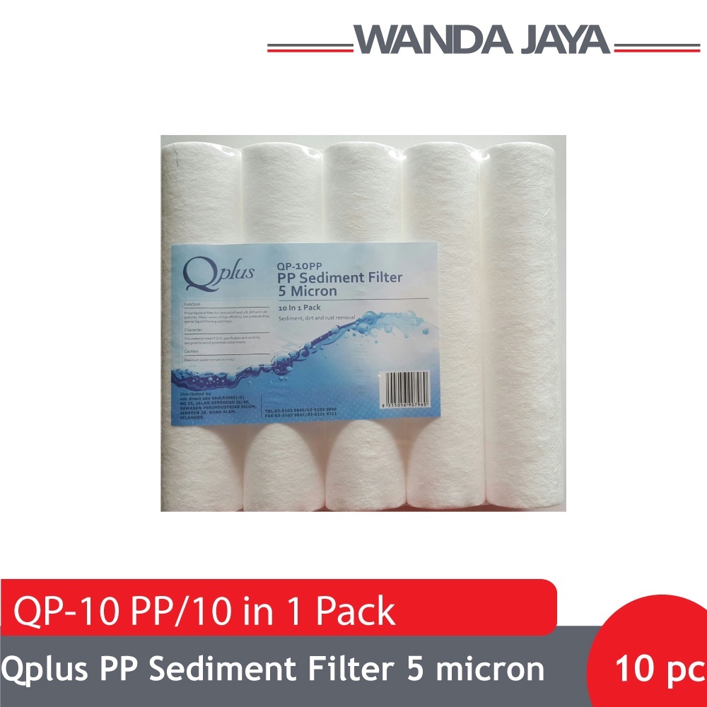 Qplus PP Sediment Filter 5 Micron (QP-10PP) (10 in 1 Pack) | Shopee ...