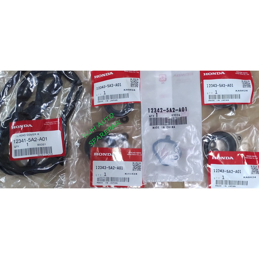 Honda Genuine Valve Cover Gasket SET K24W Honda Accord T2A 2.4 ...