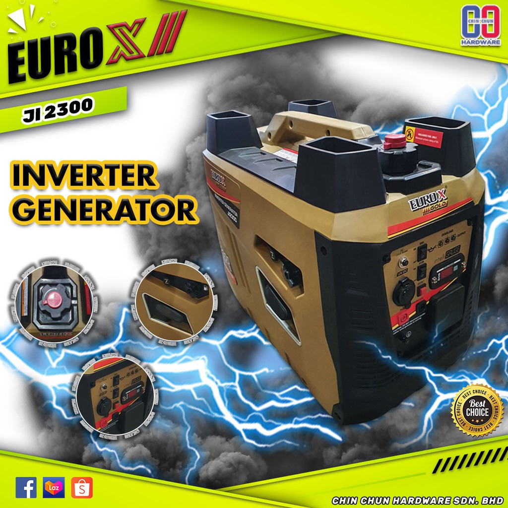 EUROX GOLD JI 2300 INVERTER GENERATOR 2000W | Shopee Malaysia
