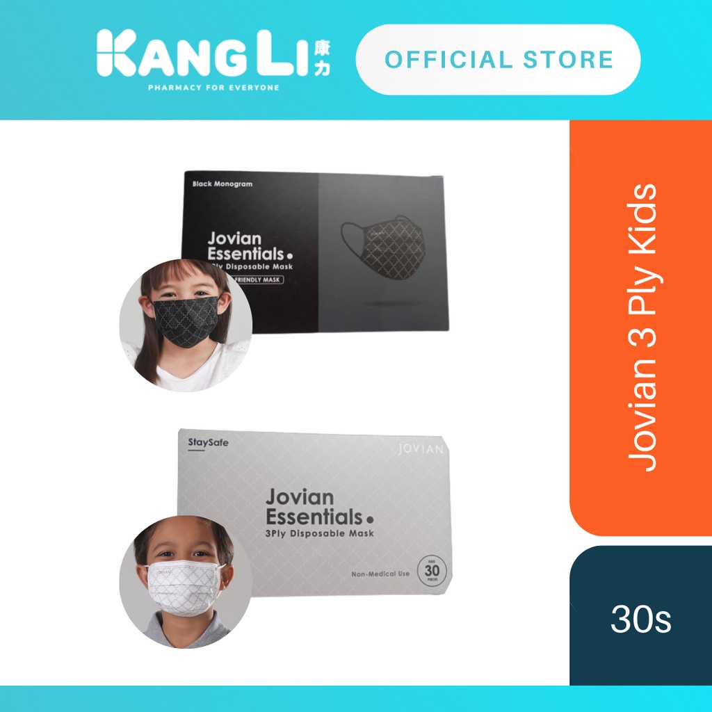 Jovian 3 Ply Kids Acne Free Face Mask 30's (Random) | Shopee Malaysia