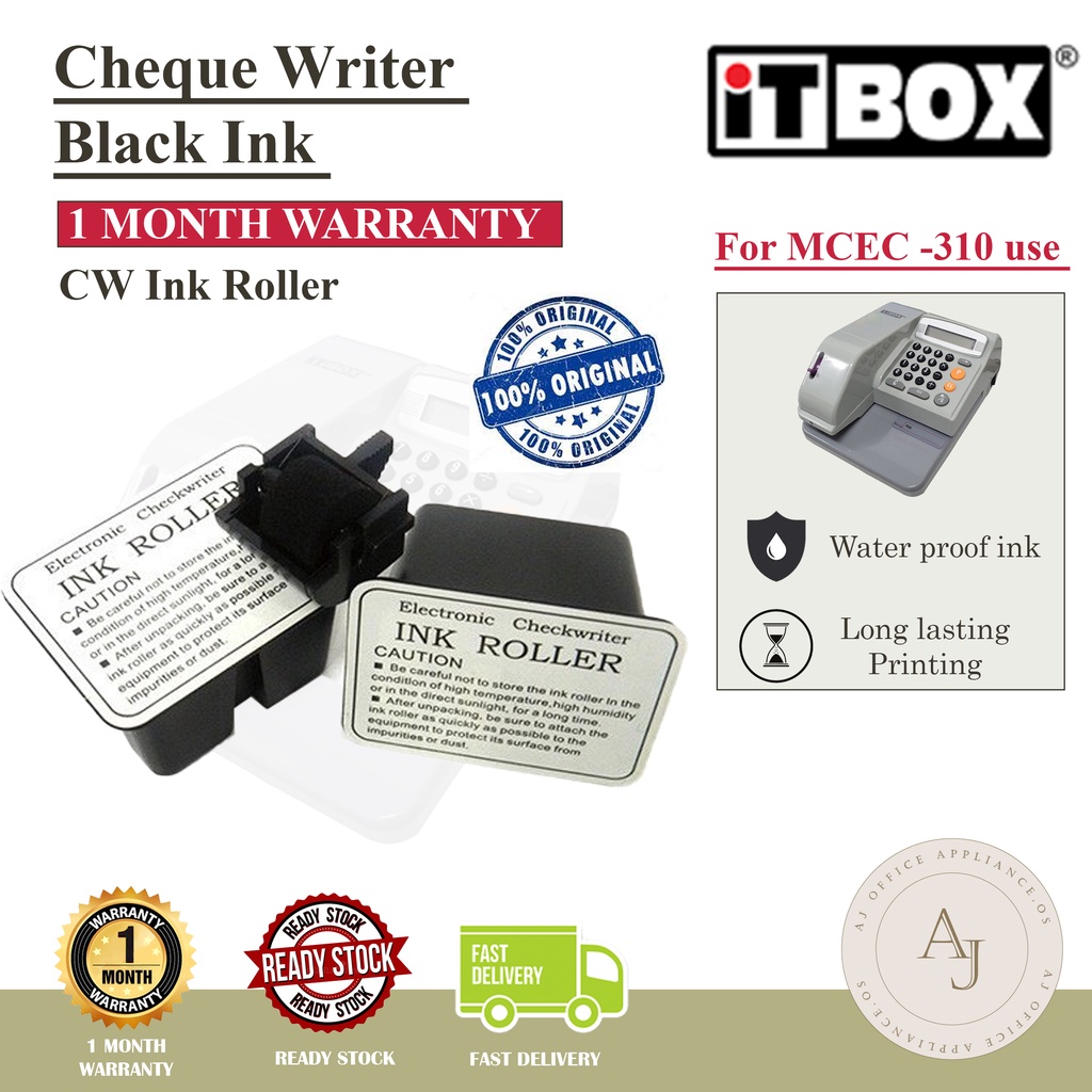 CW Ink Roller | Cheque Writer Black Color Ink Roller | iTBOX MOA MCEC ...
