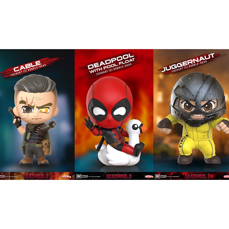 Deadpool 2 - Cable / Juggernaut / Deadpool with Pool Float Cosbaby (S ...