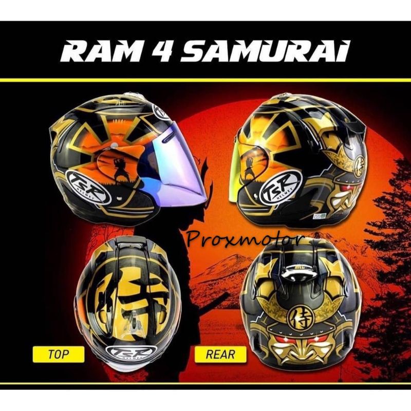 Tsr ram 4 samurai helmet limited edition | Shopee Malaysia