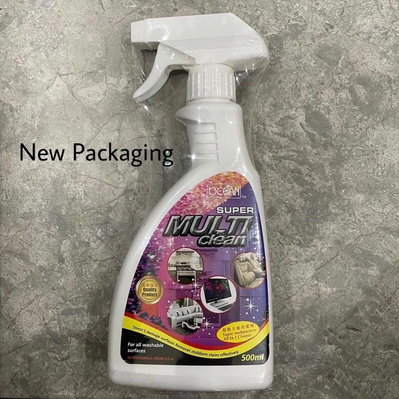 Ocean Super Multi Clean for All Washable Surfaces 500ML| Car Wash ...