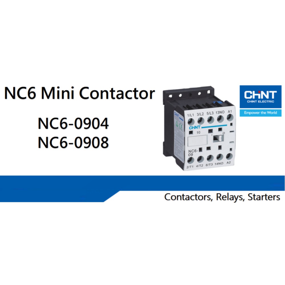 Chint NC6 Miniature Contactors 20A 4 pole 230VAC 4NO 2NO2NC mini contactor nxc09m | Shopee Malaysia