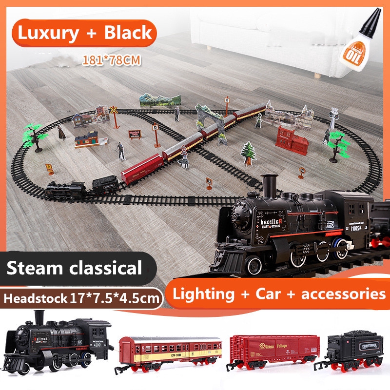 Classical Electric Train Set Steam Smoking Simulation Sound Train for ...