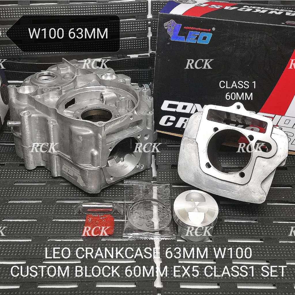 LEO THAILAND HONDA EX5 DREAM/W100/CLASS1 RACING CRANKCASE 63MM LEFT ...