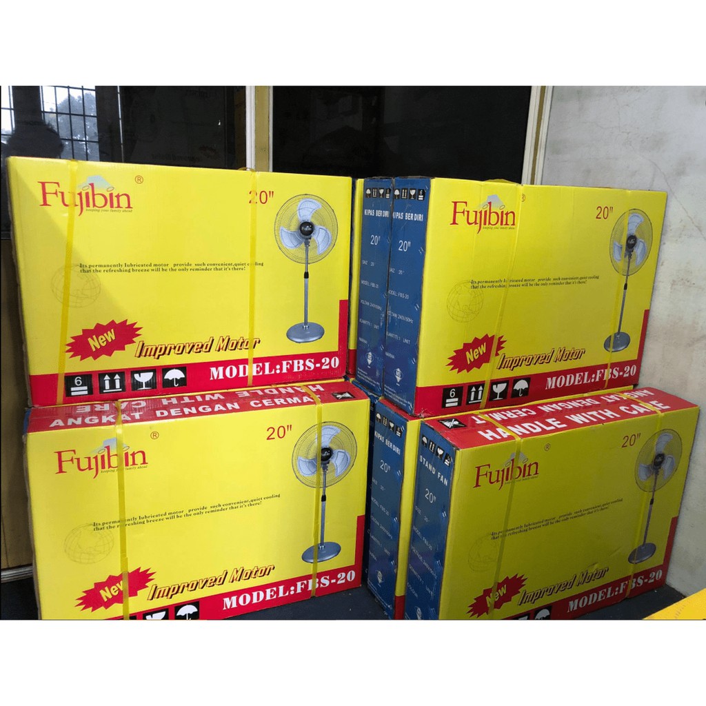 Fujibin 20" 3 Metal Blade Industrial Stand Fan | Shopee Malaysia
