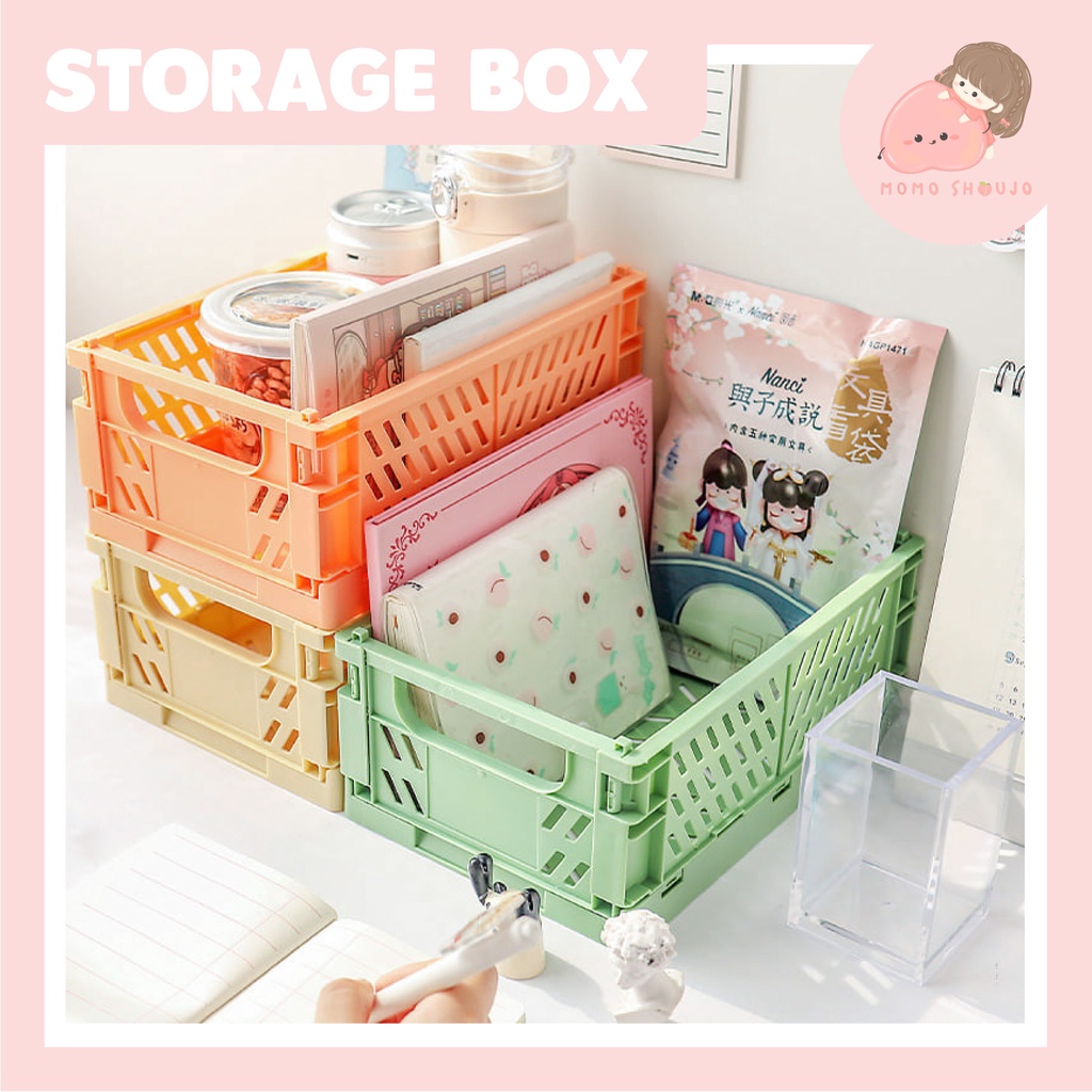 MOMO SHOUJO INS STYLE MULTIPURPOSE STORAGE BOX (SMALL) | Shopee Malaysia