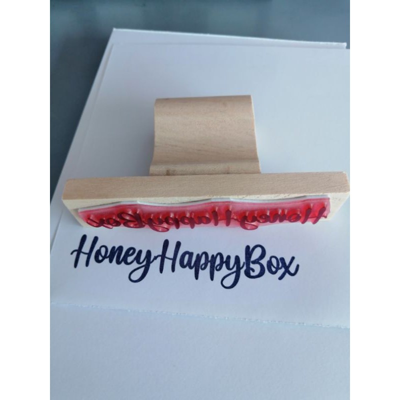 Custom Made Extra Large Size Wood Wooden Stamp Chop Red Rubber Polymer ...