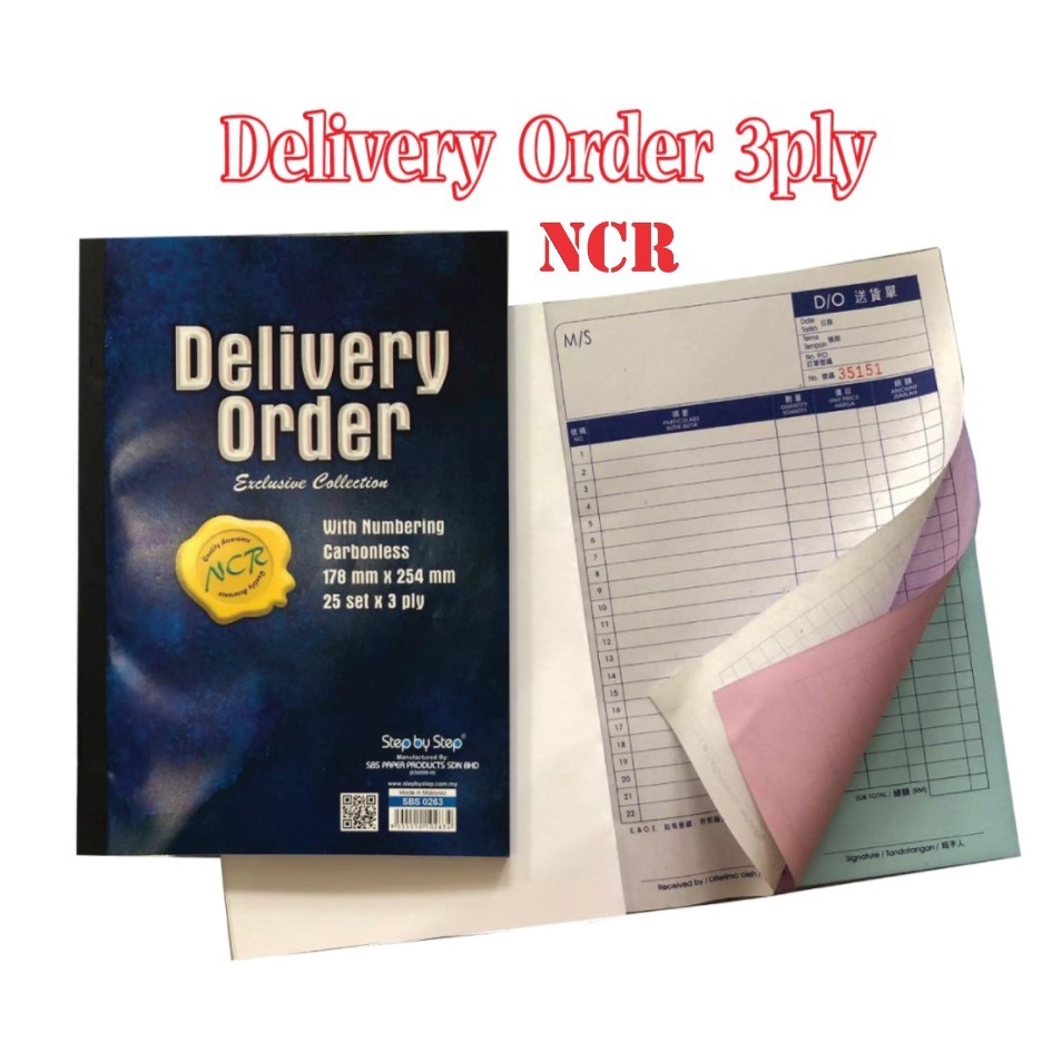 [10 BOOK] Delivery Order NCR SBS0263 Exclusive Collection (3Ply ...