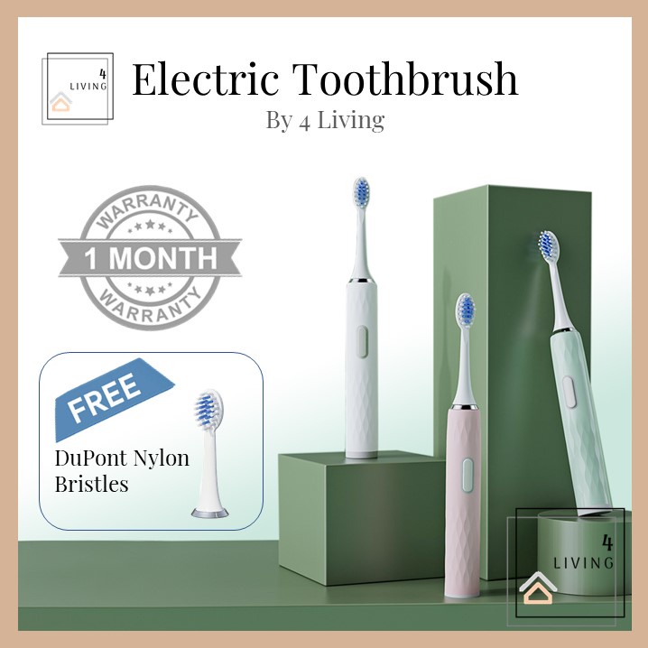 🔥READY STOCK Ultrasonic Electric Toothbrush Waterproof Smart ...