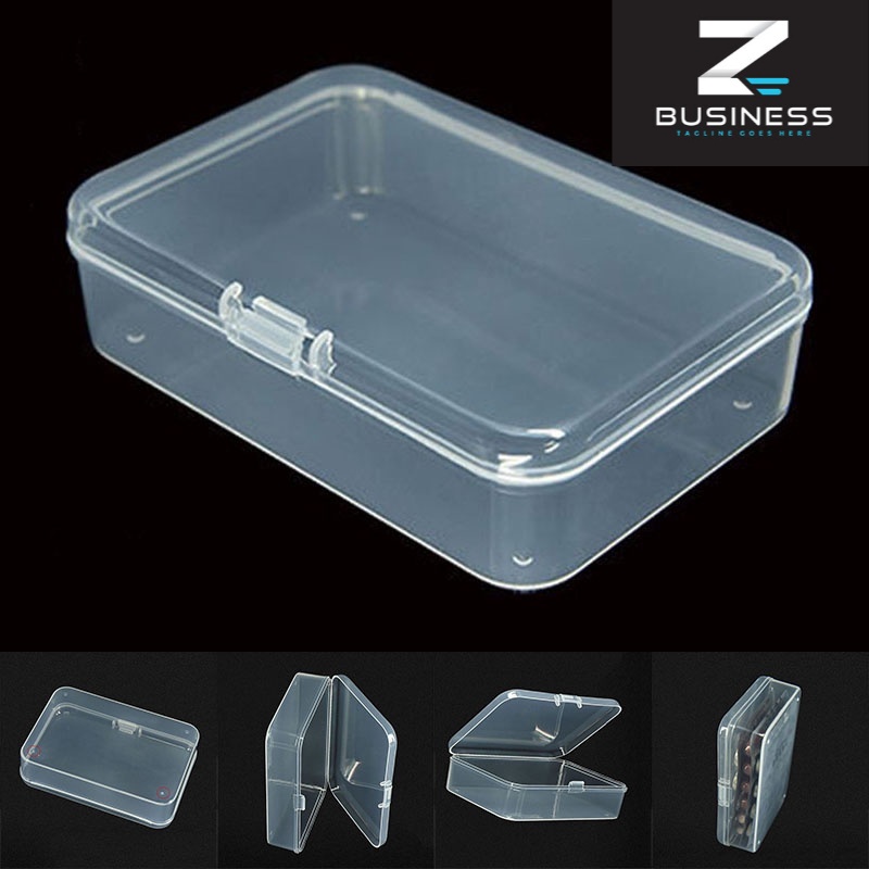 Zshope 1 Piece Portable Rectangular Transparent Plastic Storage Box ...