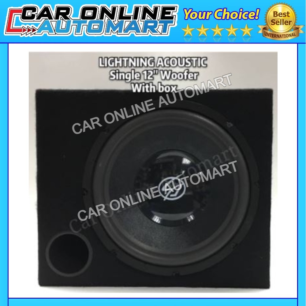LIGHTNING ACOUSTIC 12" woofer with box max power 400 watts good quality ...