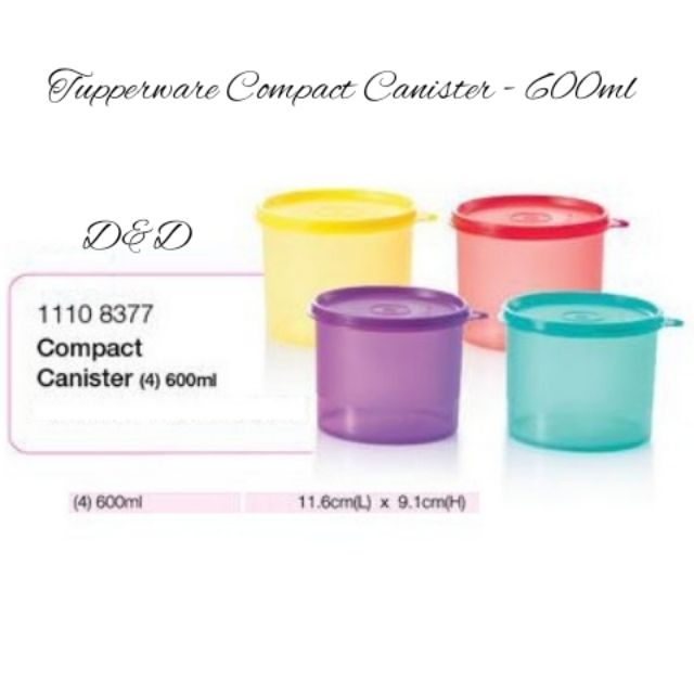Tupperware Compact Canister (1) - 600ml | Shopee Malaysia